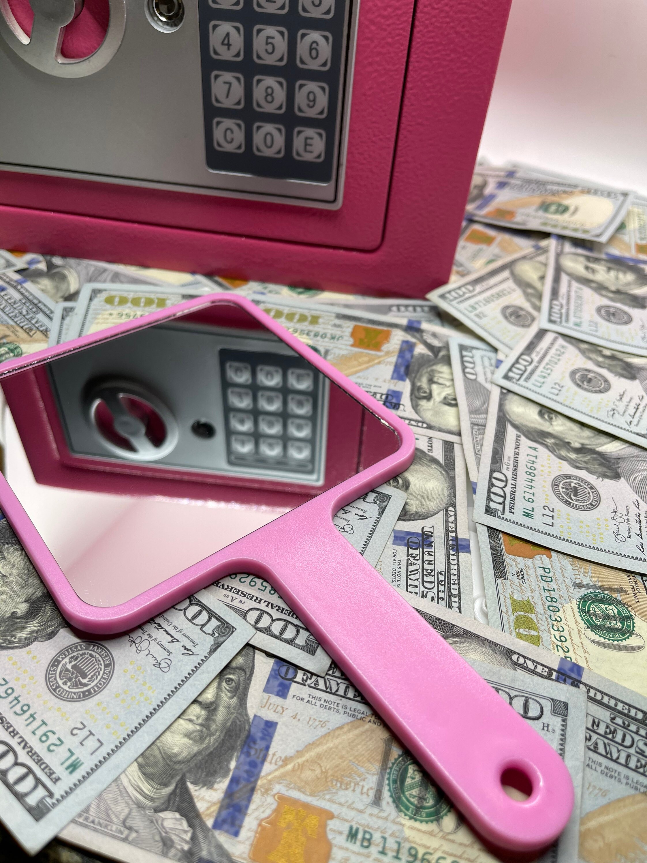 Money Print Mirror - Etsy