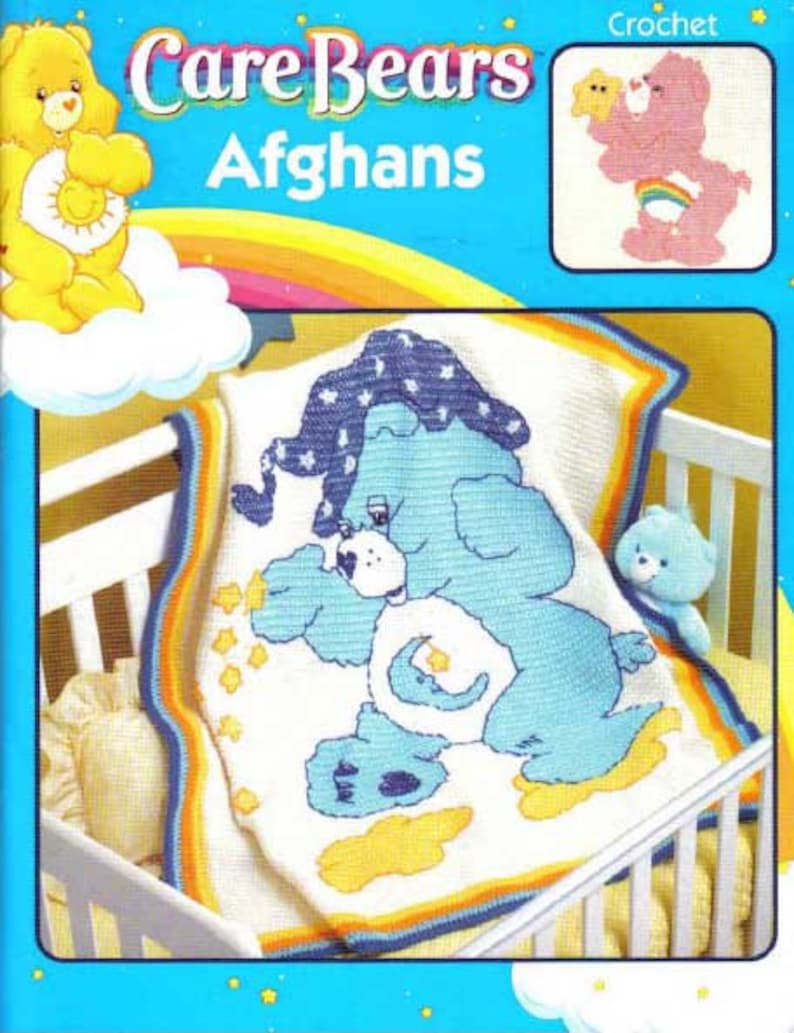 Care Bear Blanket Crochet Pattern. 6 Bear Blankets - Etsy