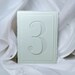 Wedding Table Numbers Hand-torn Deckled Table Numbers on Watercolor ...