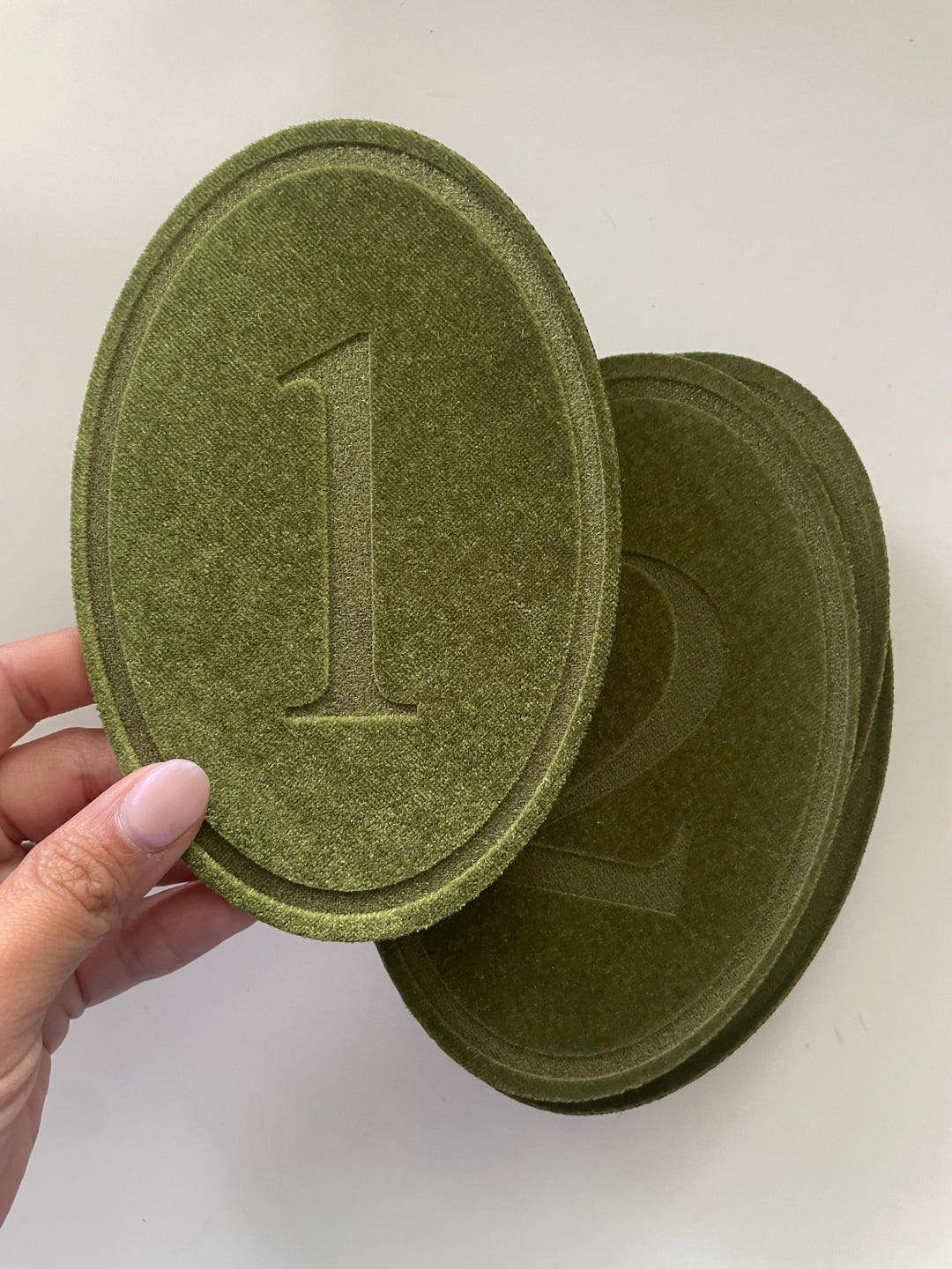 Wedding Velvet Table Numbers - Velvet Table Numbers - Table Numbers on ...