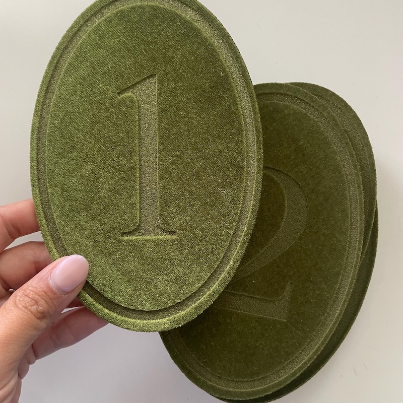 Oval Sign Table Numbers - Etsy