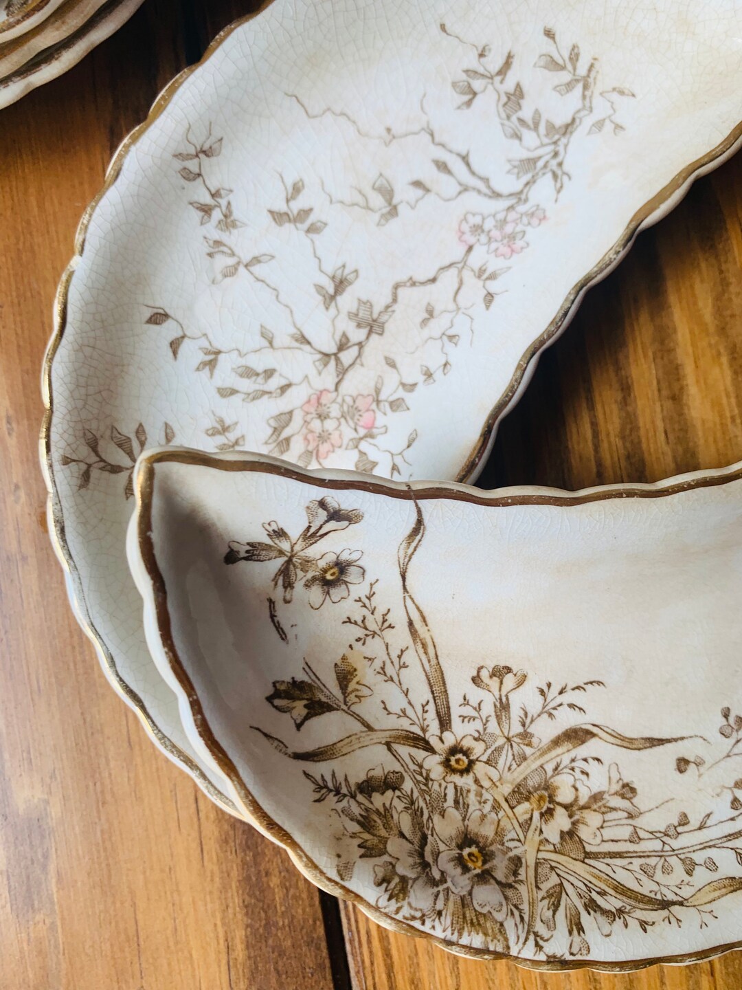 Gold Trimmed Bone Dish, Early 1900s - Etsy