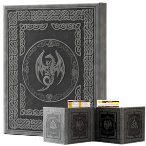 DND DM Screen With 4 Wider Panels - Embossed Faux Leather Celtic Knot ...