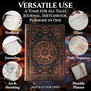 Storyforge Magic Refillable Notebook Journal Binder for DND - 400 A5 ...