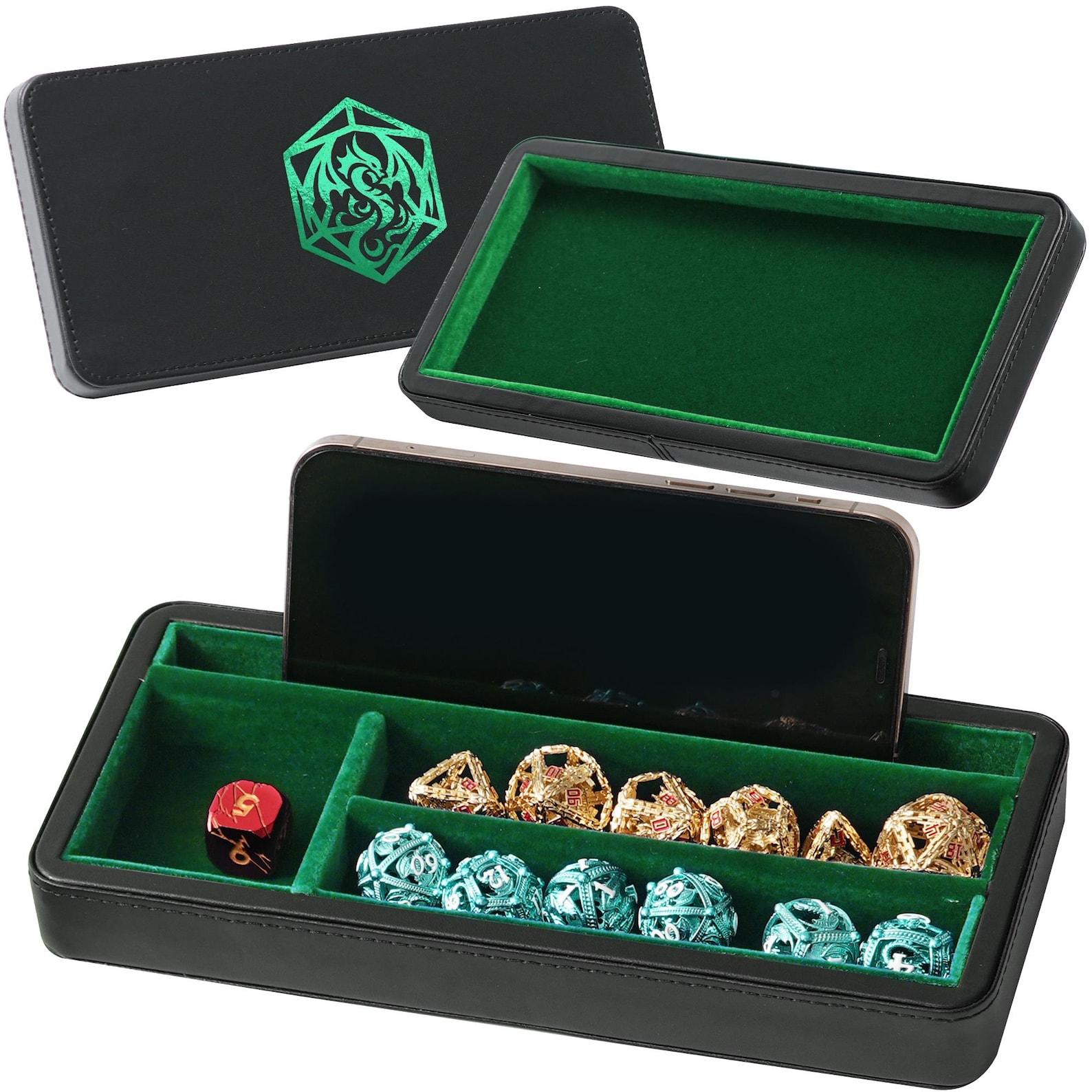Dice Sanctum Dice Box Vault - Premium Case & Dice Tray for DND - Phone ...
