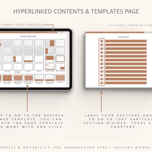 Digital Notebook for Goodnotes and Notability, Digital Notes Template ...
