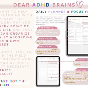 ADHD Growth Mindset Planner, Adhd Digital Planner, Good Notes Planner ...