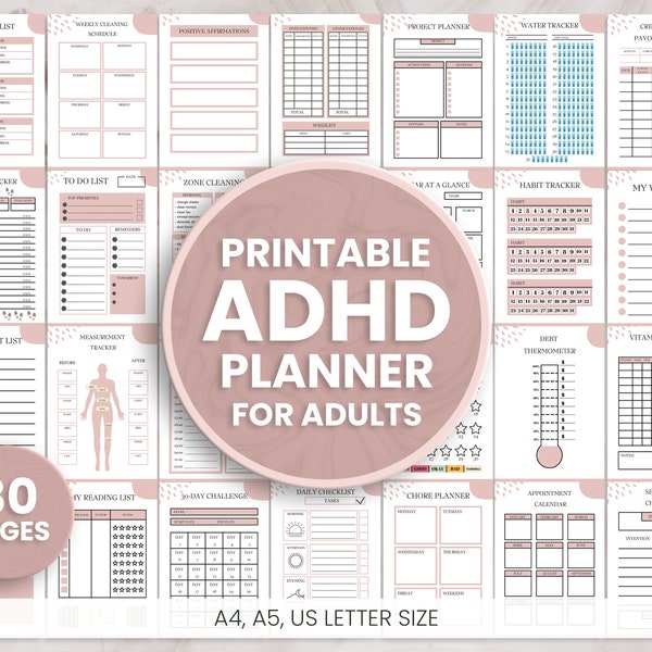 Adhd Planner Printable - Etsy