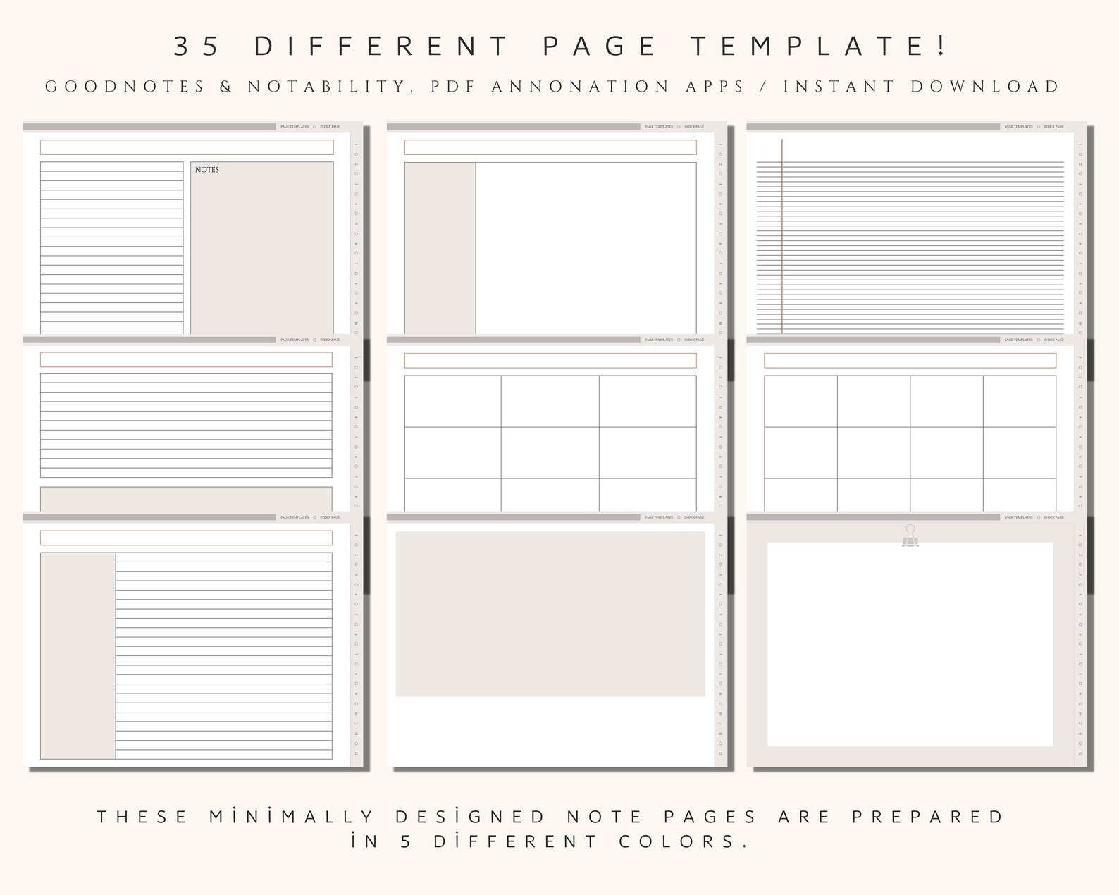 Digital Notebook for Goodnotes and Notability Digital Notes - Etsy