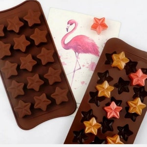 3D Silicone Star Chocolate Mould Cake Chocolate Mold Resin Wax Melt ...