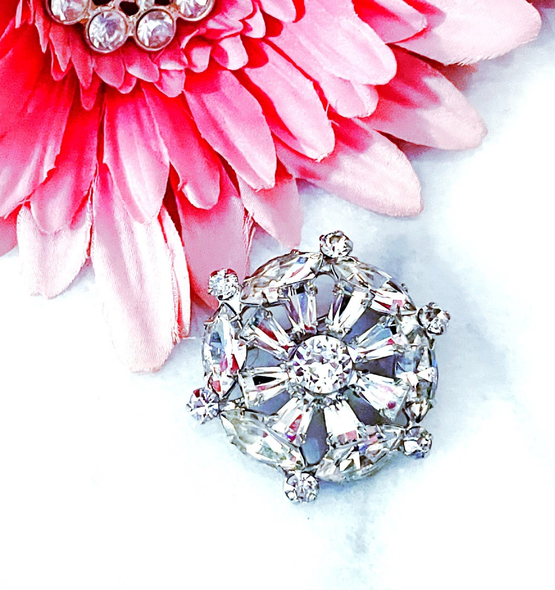 Vintage Weiss Pinwheel Brooch Pin, Weiss Snowflake Brooch, Christmas ...