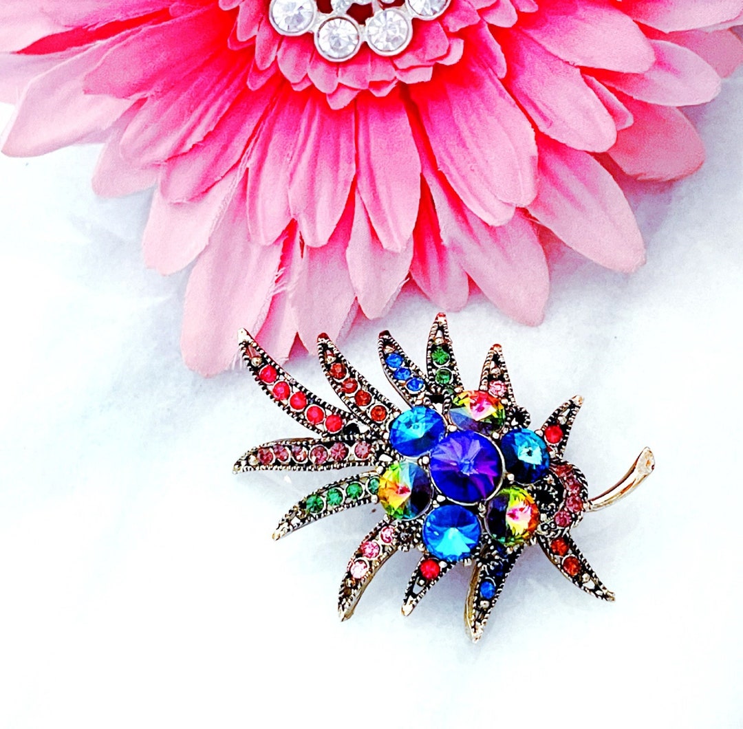 Spectacular Vintage Weiss Rhinestone Pin Brooch - Etsy