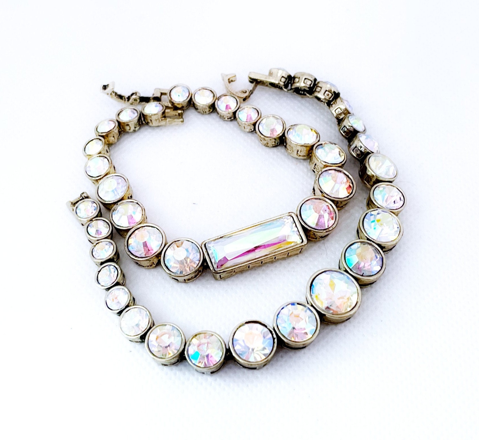 Heidi Daus Aurora Borealis Bracelet Set - Etsy