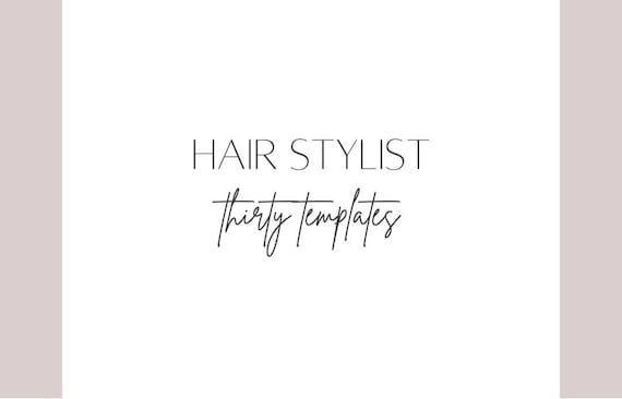 Hair Stylist Template Hair Canva Canva Instagram Template | Etsy