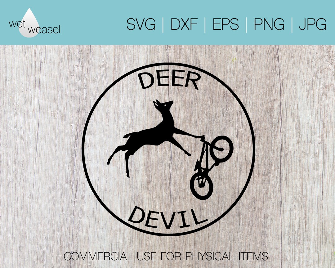 Deer Devil Digital File - Svg, Png, Dxf, Eps, Jpg, Cricut - Etsy