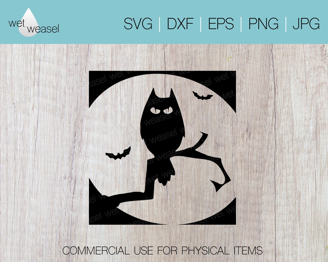 Halloween Owl Digital File - Svg, Png, Dxf, Eps, Jpg, Cricut - Etsy
