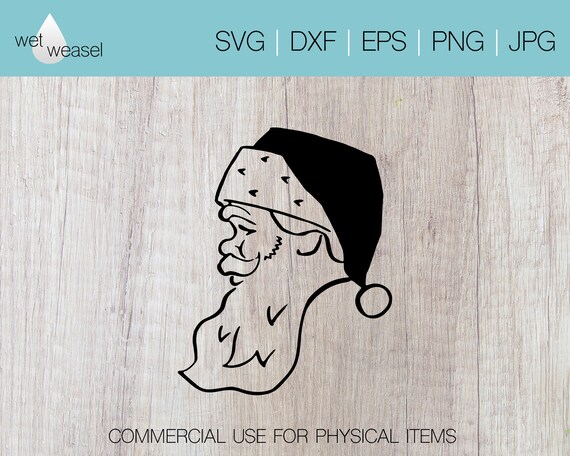 Santa Digital File Svg Png Dxf Eps Jpg Cricut | Etsy
