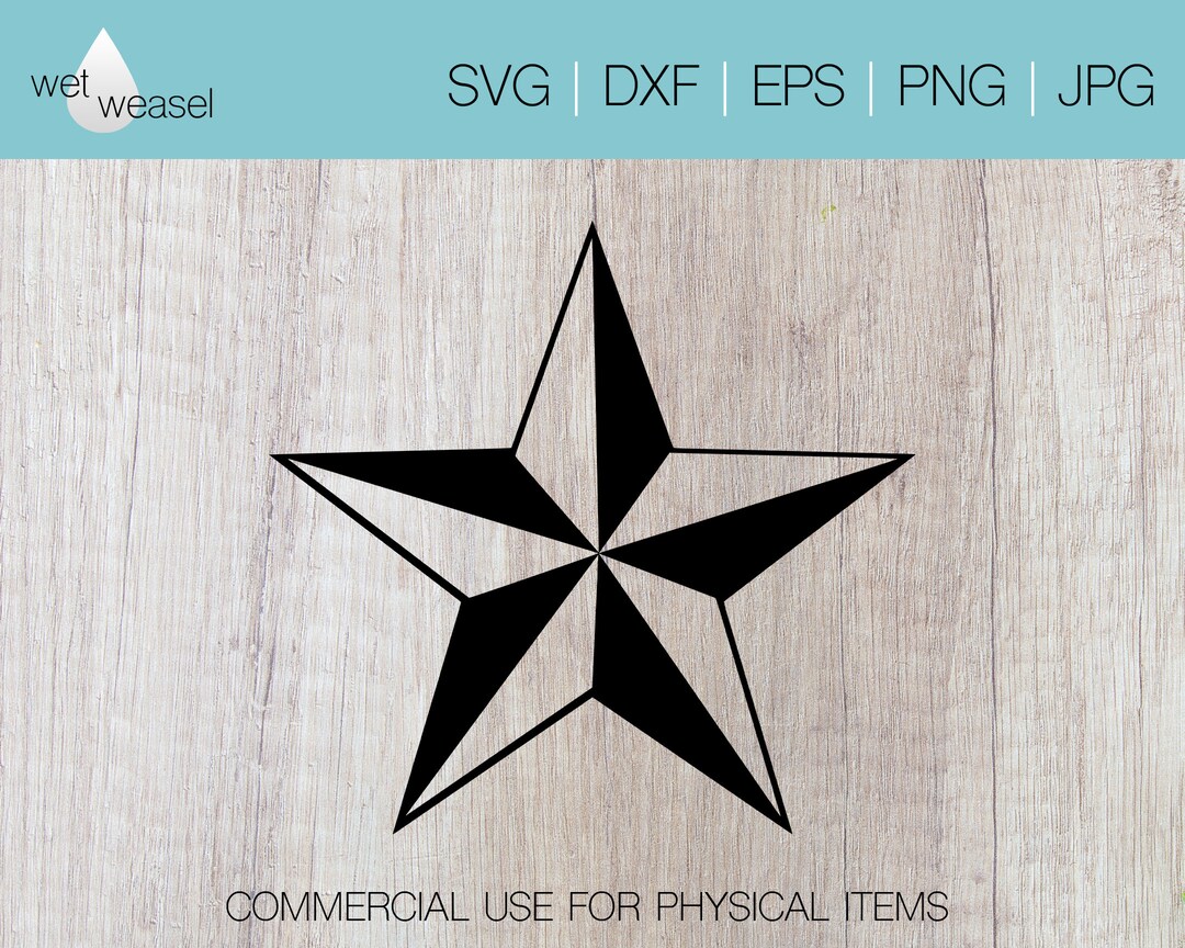 Texas Star Digital File - Svg, Png, Dxf, Eps, Jpg, Cricut - Etsy