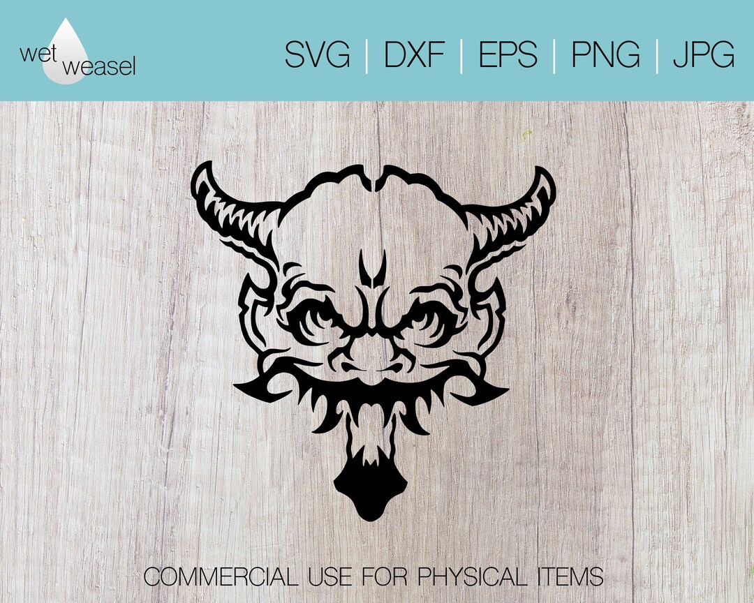 Scary Devil Digital File - Svg, Png, Dxf, Eps, Jpg, Cricut - Etsy