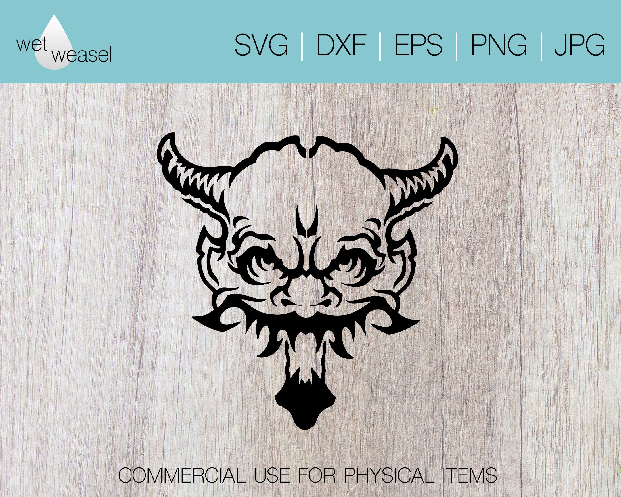 Scary Devil Digital File - Svg, Png, Dxf, Eps, Jpg, Cricut - Etsy