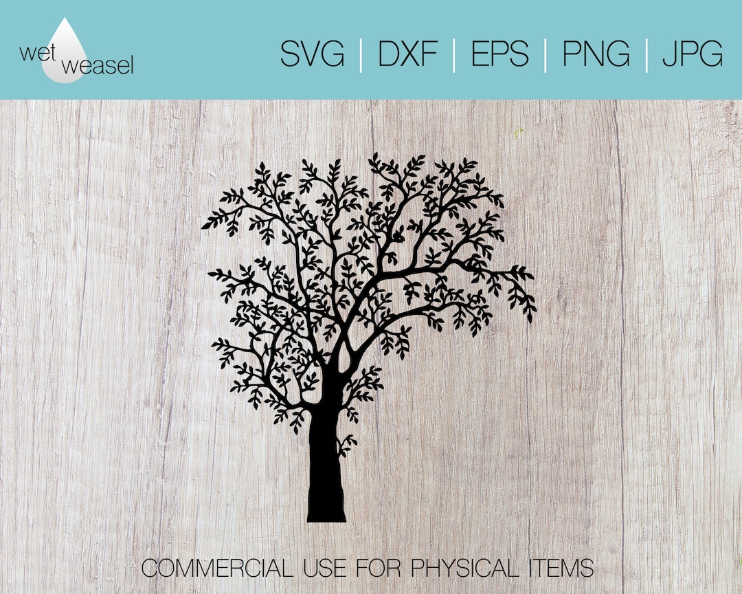 Tree Digital File - Svg, Png, Dxf, Eps, Jpg, Cricut - Etsy