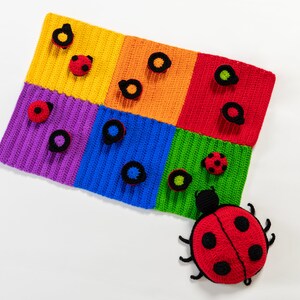 Ladybug Crochet Toy Ladybird Toy Educational Learning Toy Montessori ...
