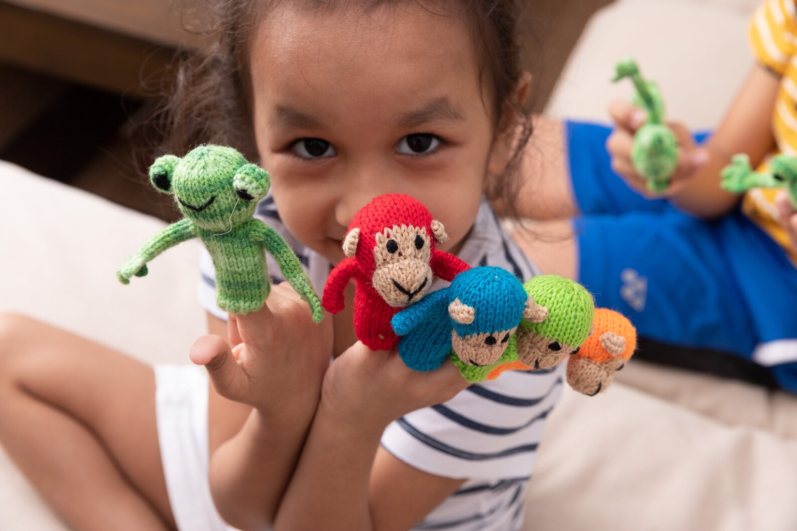 Monkey Finger Puppets for Toddler Monkey Gift for Toddler Monkey ...