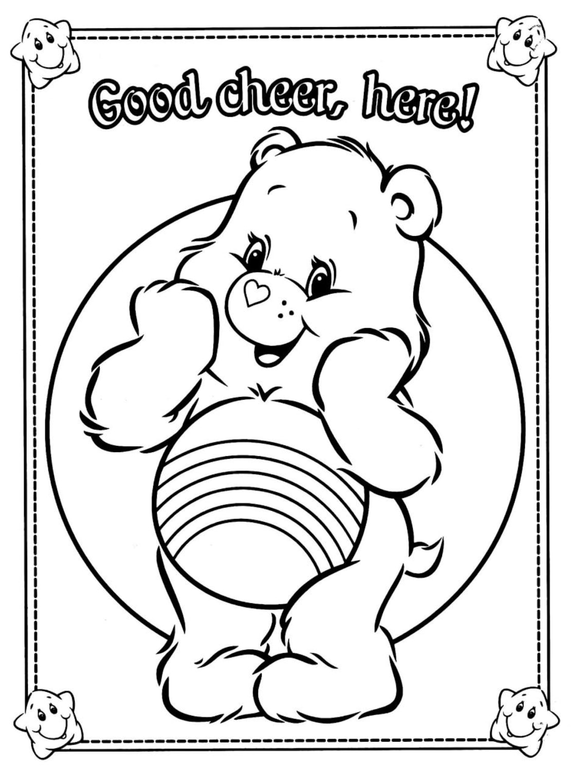 Care Bear Coloring Book 28 Pages - Etsy
