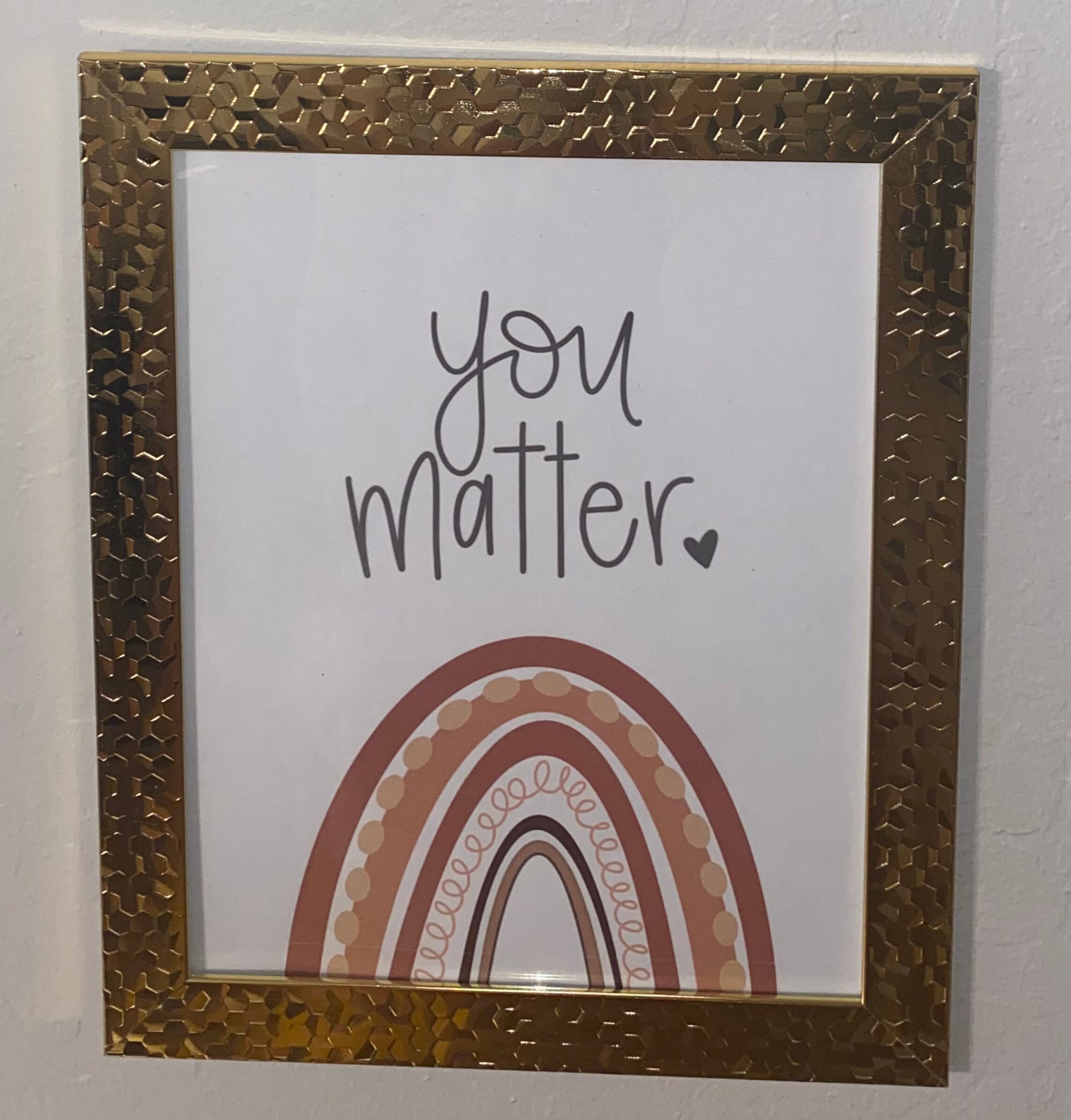 Digital Download, Boho Rainbow You Matter Poster - Etsy