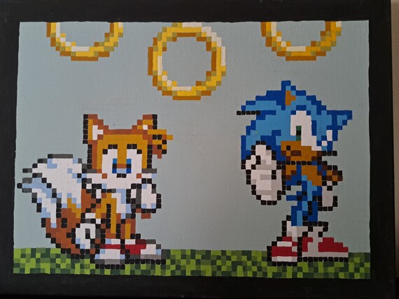 Sonic Pixel Art - Etsy