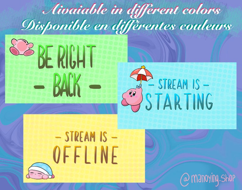 Kit Overlay Twitch Kirby - Etsy