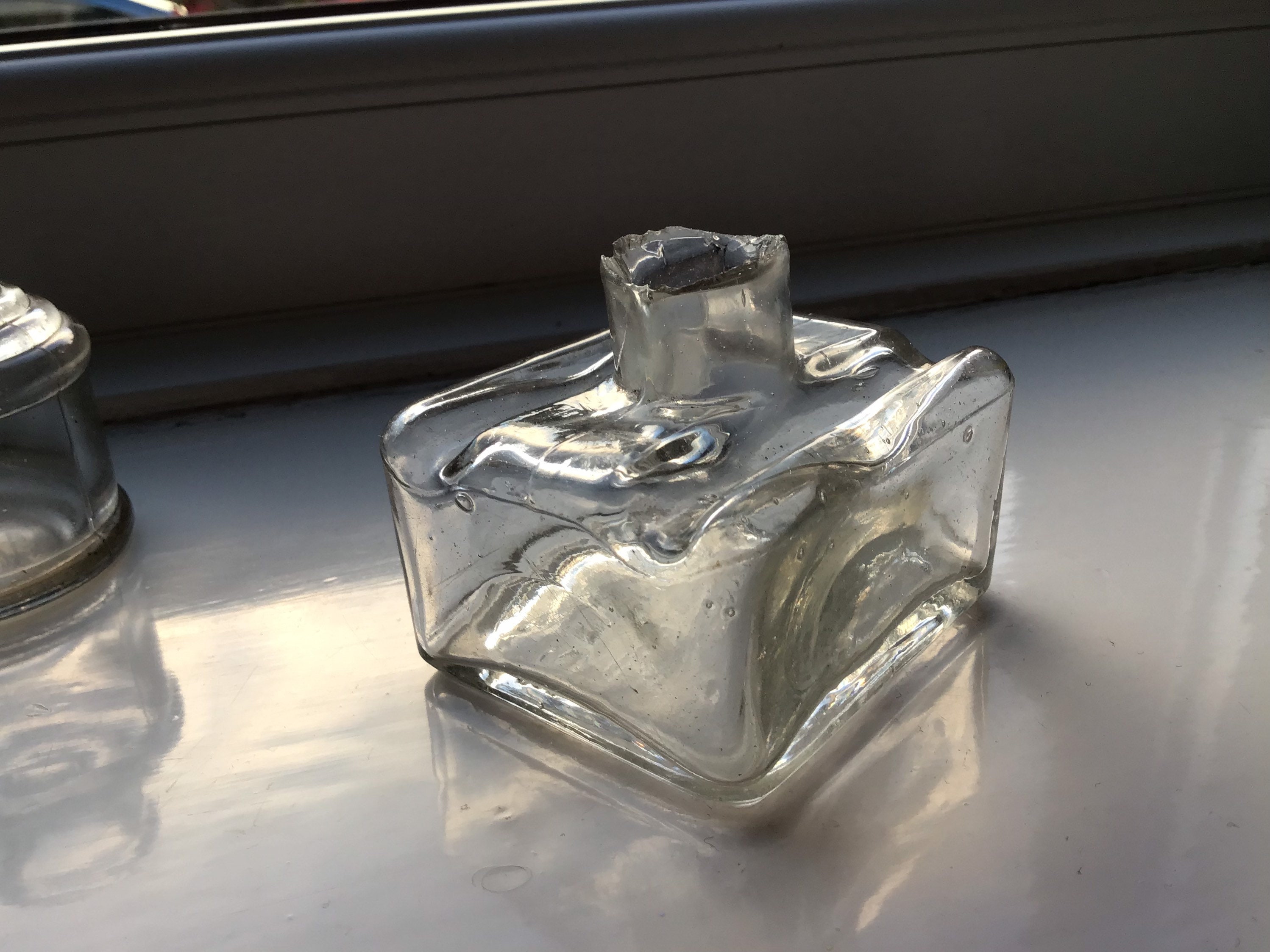 Victorian Ink Jars 1890s Glass Inkwell Antique Writing Pen Pot Vintage ...