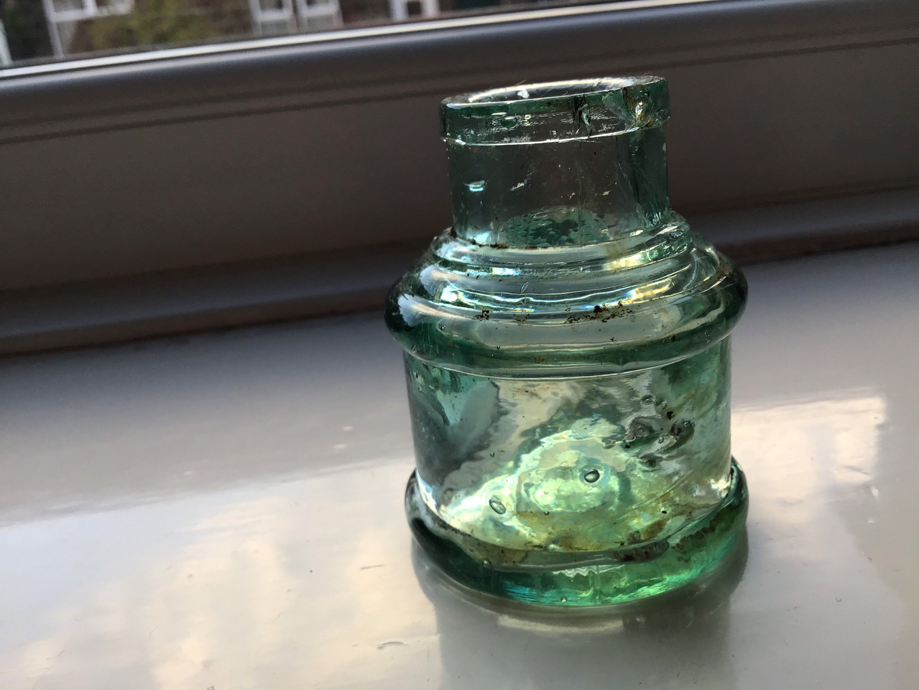 Victorian Ink Jars 1890s Glass Inkwell Antique Writing Pen Pot Vintage ...