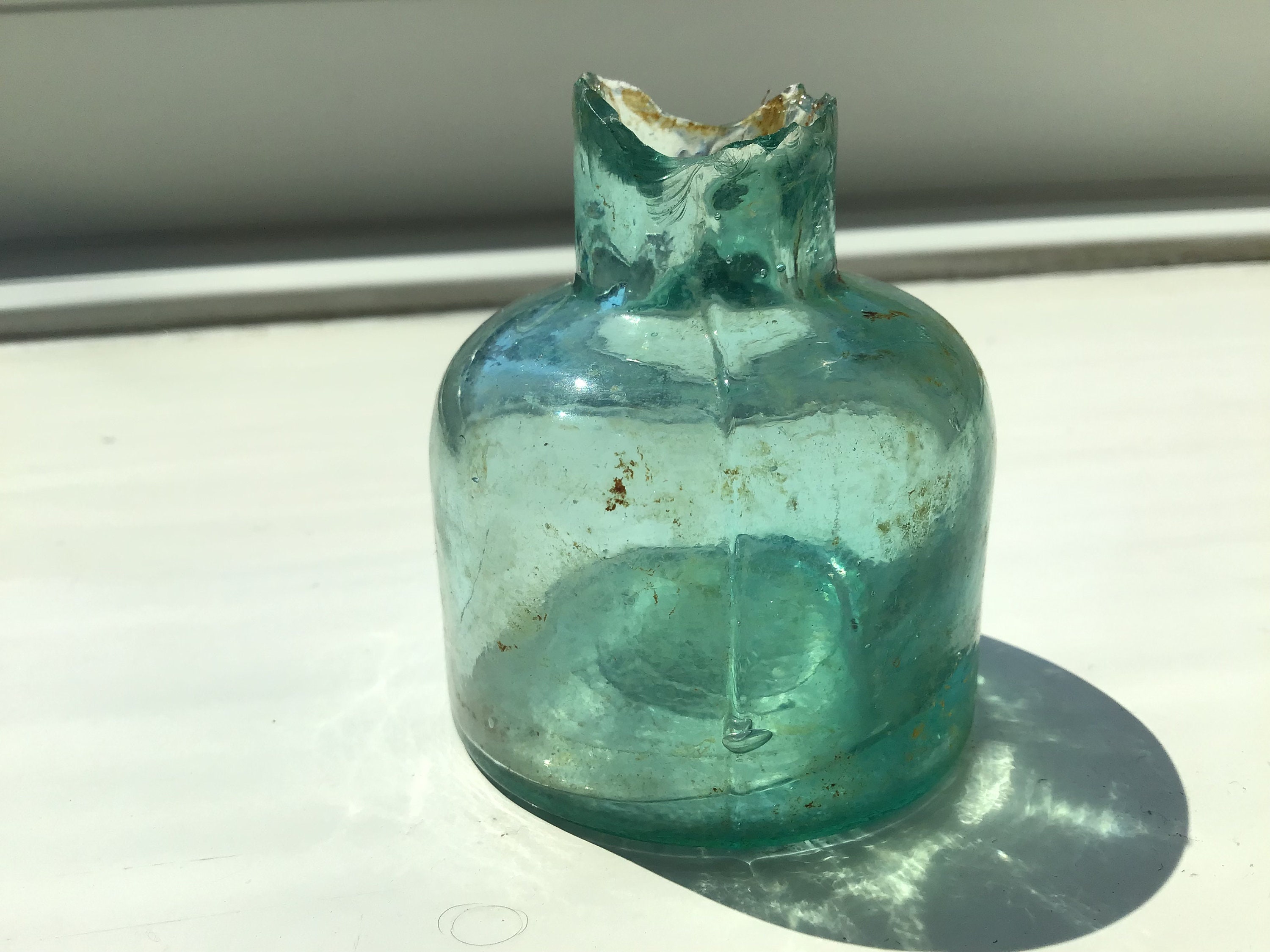 Victorian Ink Jars 1890s Glass Inkwell Antique Writing Pen Pot Vintage ...