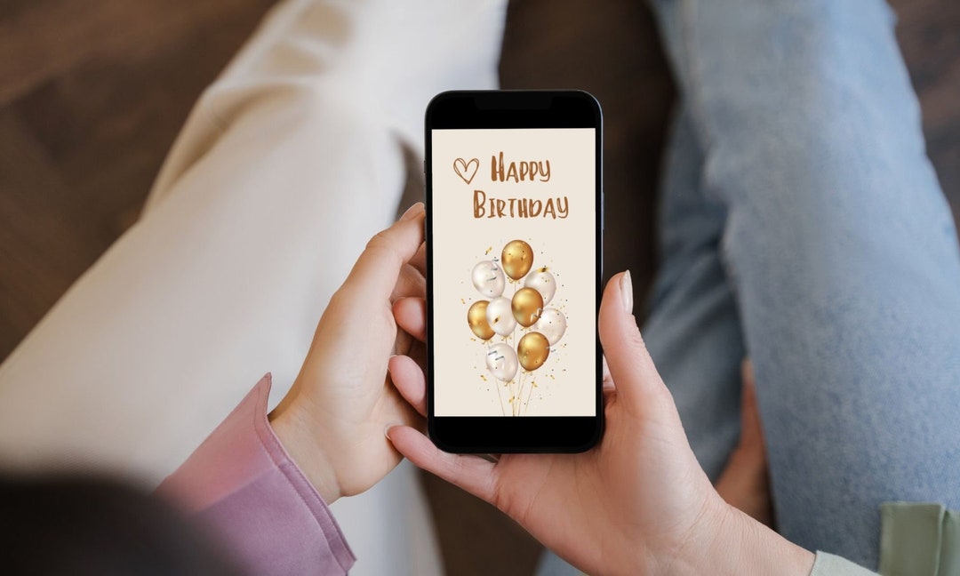 Digital Happy Birthday Card for Whatsapp Smartphone | Animated Video ...