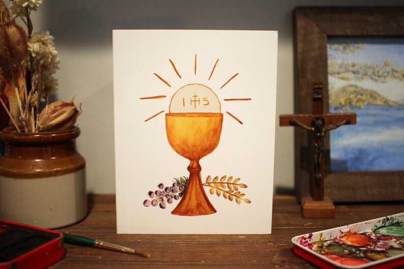 First Communion Card | Ordination Card | Sacrament Card | Printed ...