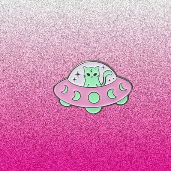 Alien Cat Pin UFO Cat Pin UFO Alien Cat Pin Stocking - Etsy