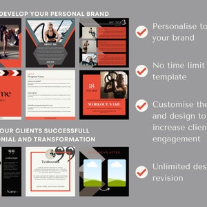 90 Instagram Post Templates for Nutrition and Fitness, Social Media ...