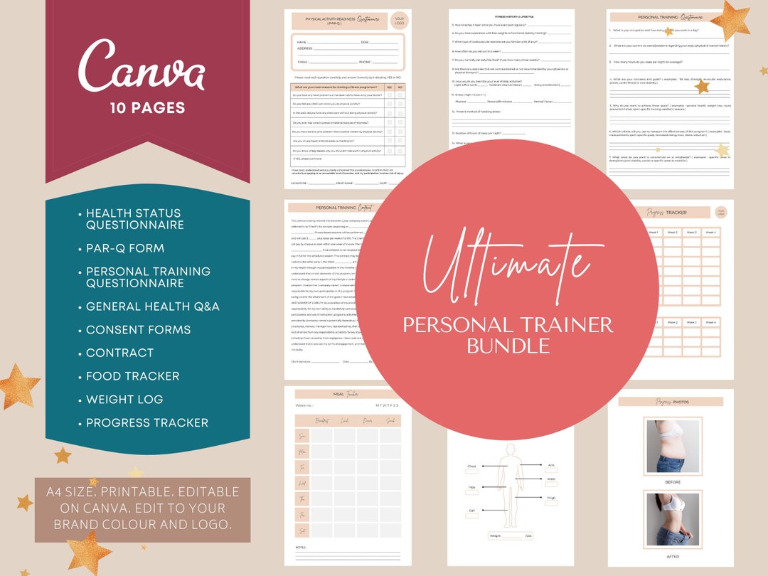 Personal Trainer Bundle | Client Intake Forms | Personal Training Forms ...