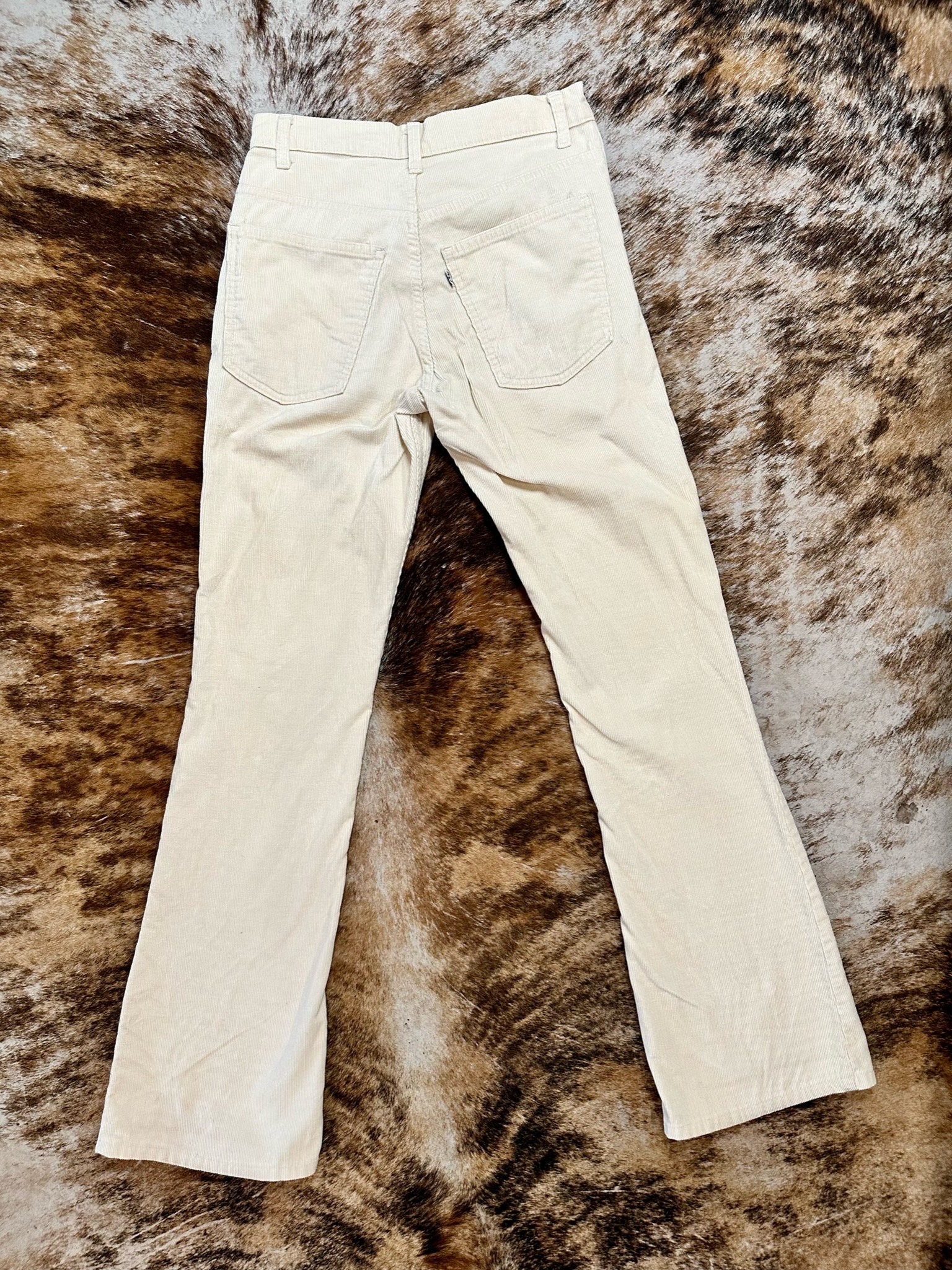 1977 Levis White Tab Flared Corduroy Pants 29x32 - Etsy