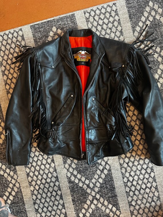 90s Vintage Harley Davidson Fringe Jacket - Gem