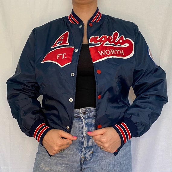 Vintage Bomber Jacket Angels Ft Worth - Gem
