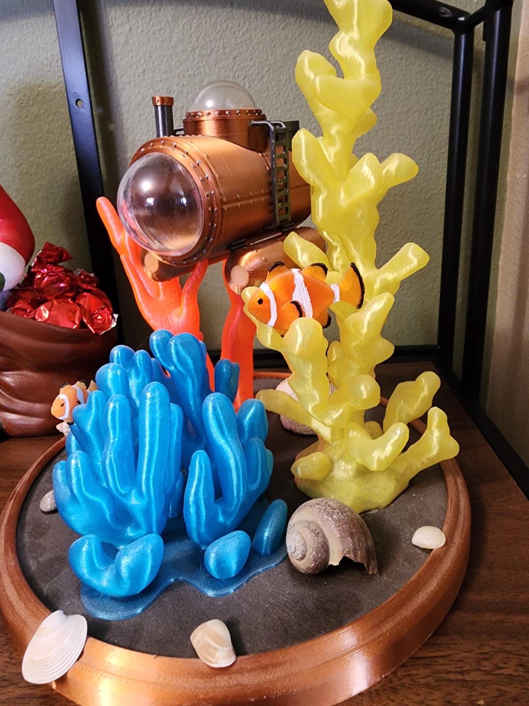 Steampunk Discovery Submarine Coral Display - Etsy