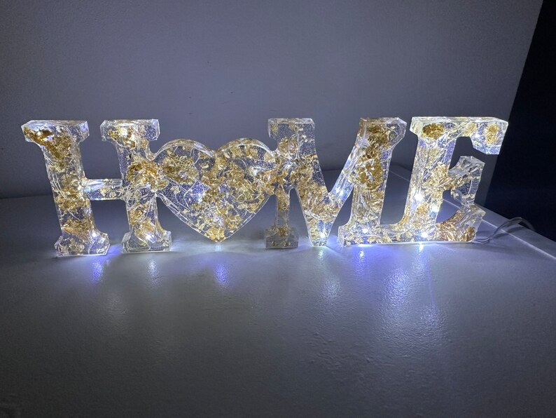Customised Light up Home Sign// Custom Sign Handmade - Etsy