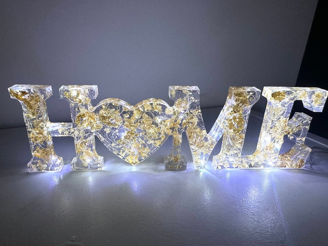 Customised Light up Home Sign// Custom Sign Handmade - Etsy