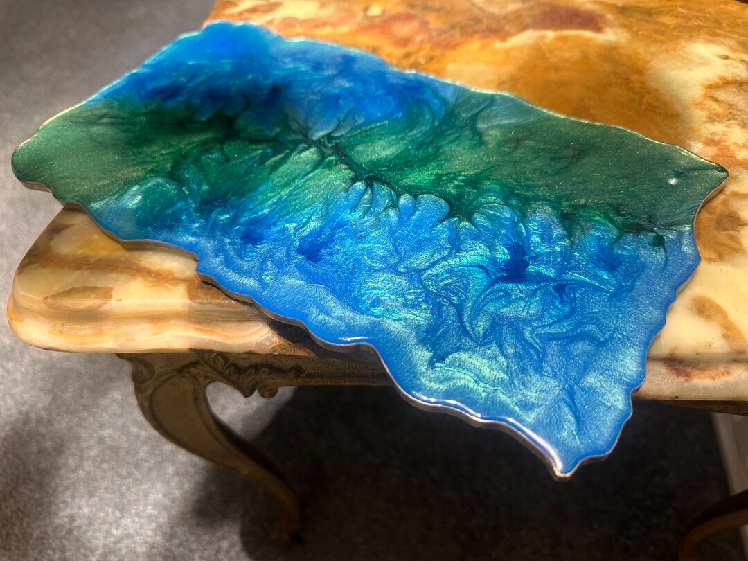 Bespoke Made to Order Large Trays// Beautiful Geode Effect - Etsy