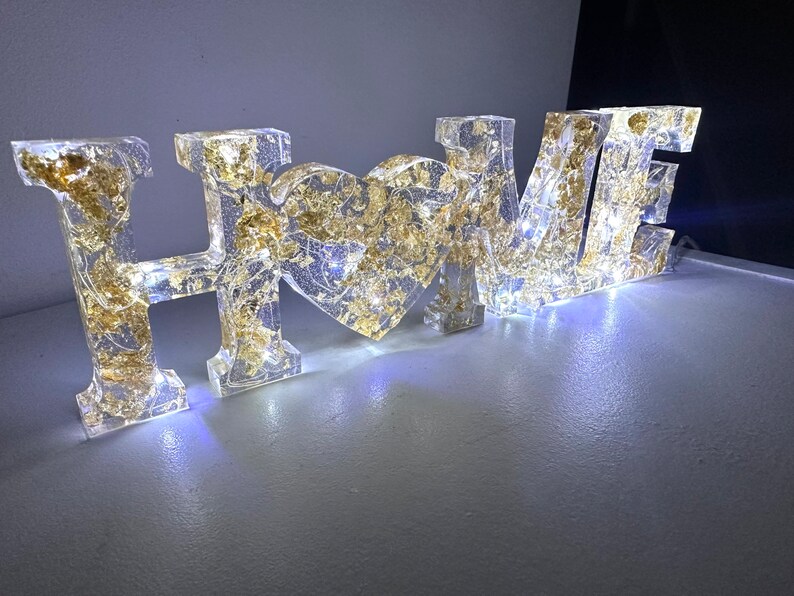 Customised Light up Home Sign// Custom Sign Handmade - Etsy