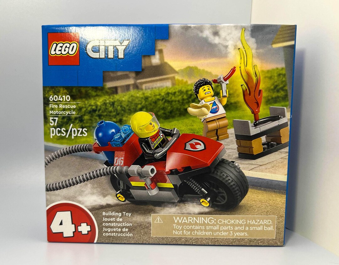 Fire Rescue Motorcycle LEGO® City Set 60410 - Brand New & Factory ...