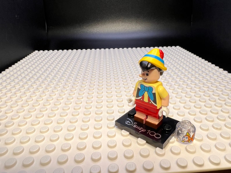 Pinocchio LEGO® Collectable Minifigure Disney 100 71038. - Etsy