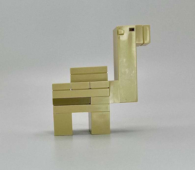 Baby Camel LEGO® Minecraft Brick-built Animal. - Etsy